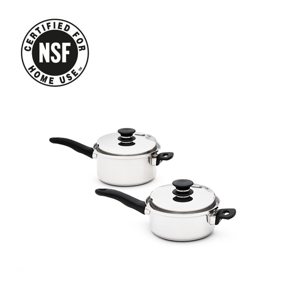 2 Sauce Pans with Lids iCook™