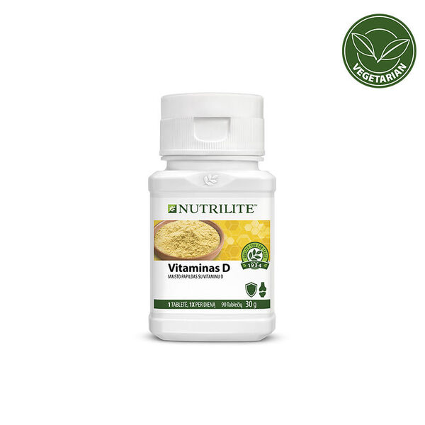 Natūralios kilmės vitamino D maisto papildas | Nutrilite™ Vitaminas D